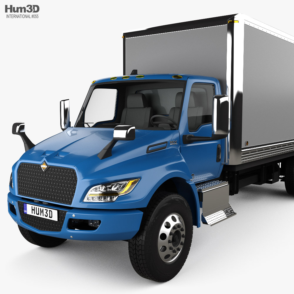 International eMV Box Truck 2025 3D model - Download Truck on 3DModels.org