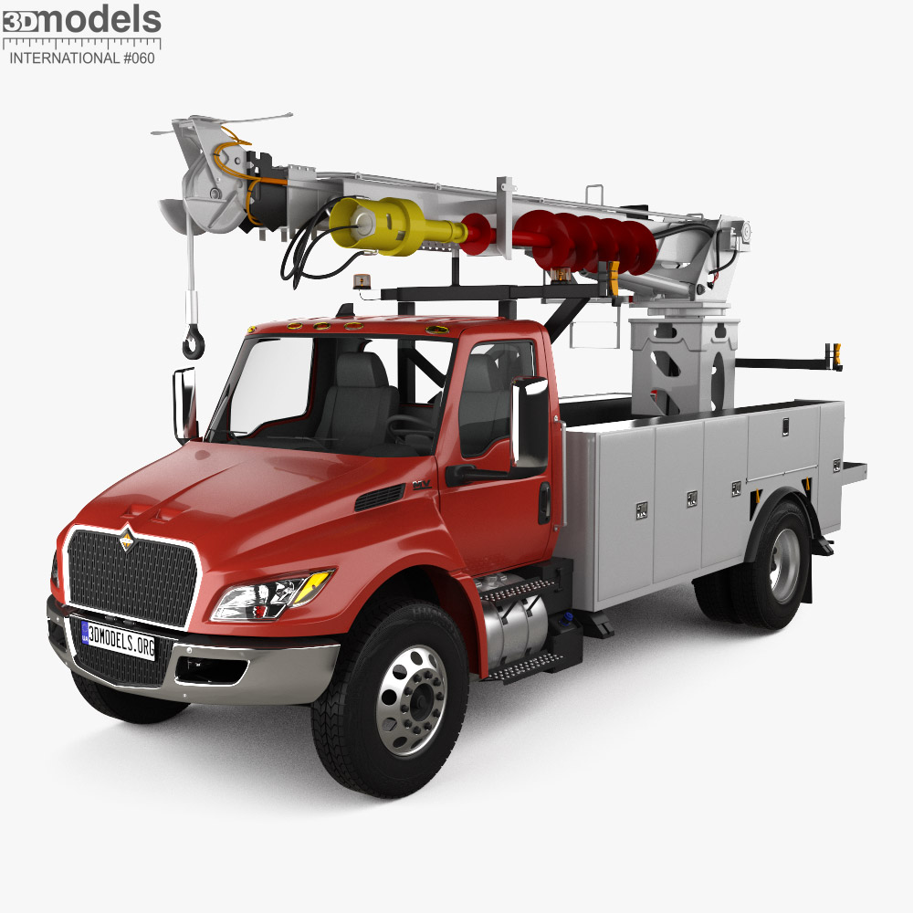 International MV Digger Truck 2025 3D model - Download Truck on ...
