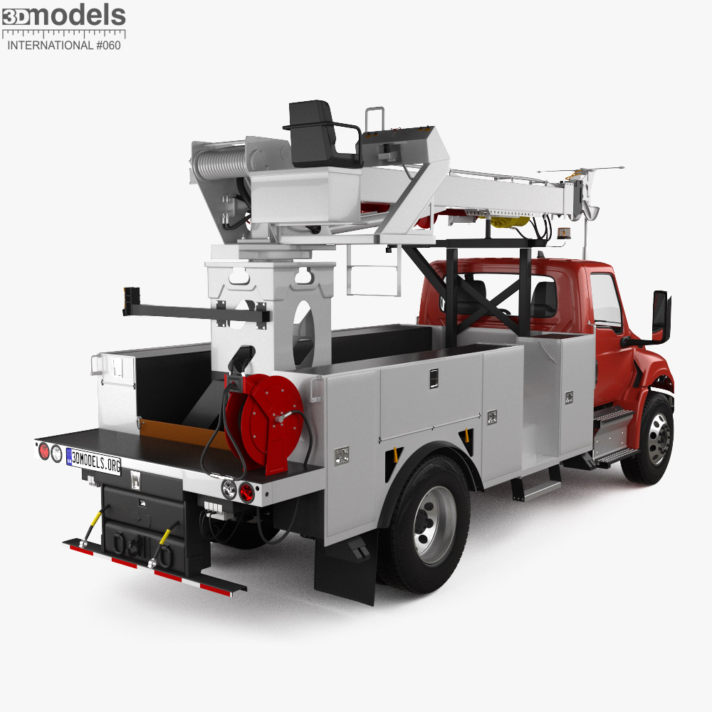 International MV Digger Truck 2025 3D model - Download Truck on ...