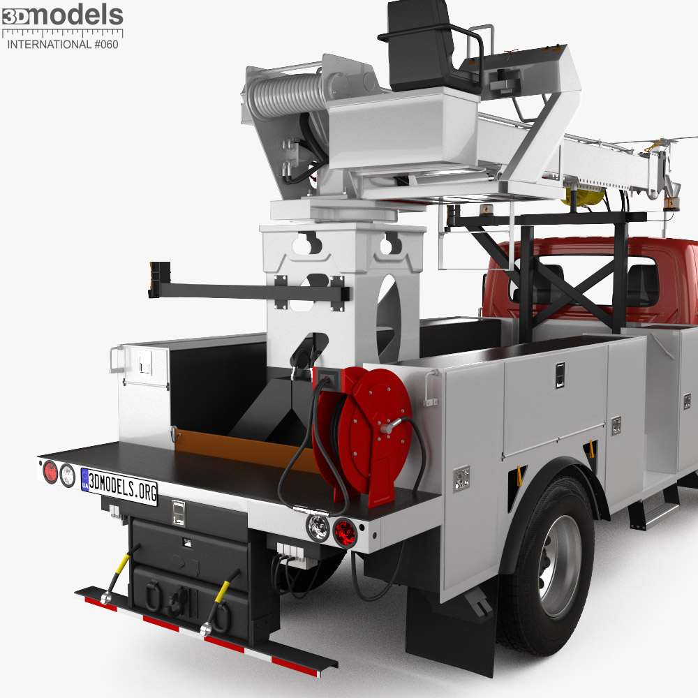 International MV Digger Truck 2025 3D model - Download Truck on ...