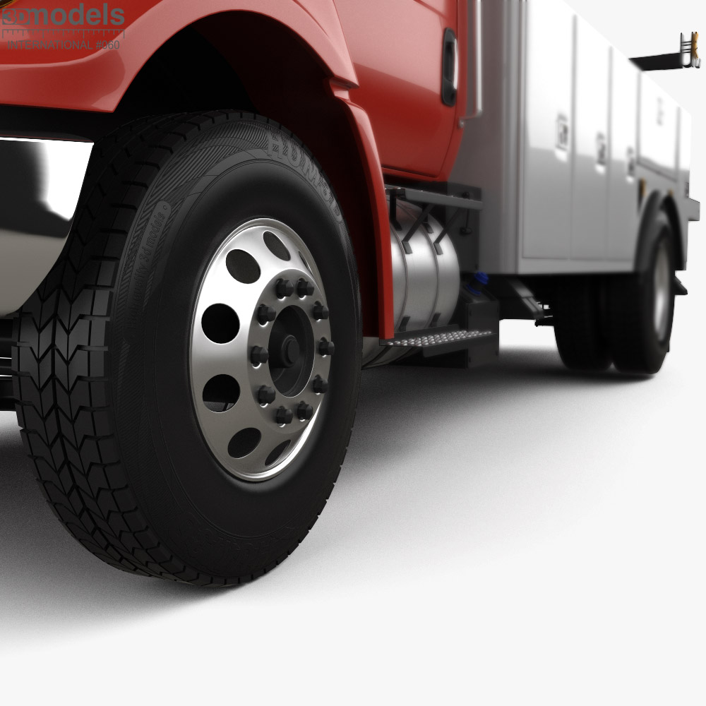 International MV Digger Truck 2025 3D model - Download Truck on ...