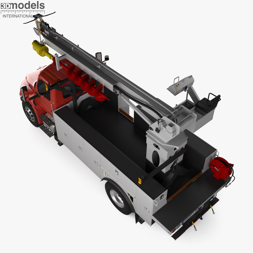 International MV Digger Truck 2025 3D model - Download Truck on ...