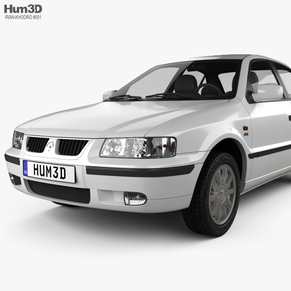 Iran Khodro Samand 2014 3D model - Download Sedan on 3DModels.org