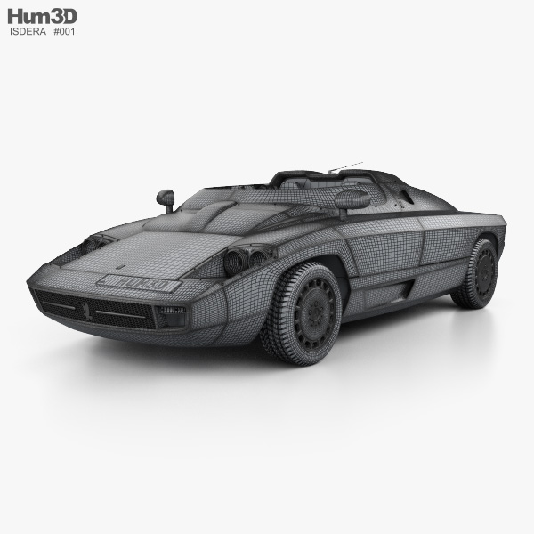 Isdera Spyder 036i 1991 3D model - Download Sports car on 3DModels.org