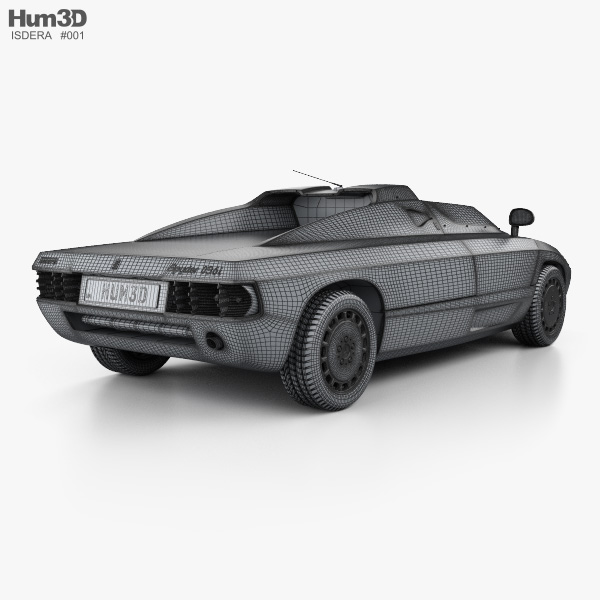Isdera Spyder 036i 1991 3D model - Download Sports car on 3DModels.org