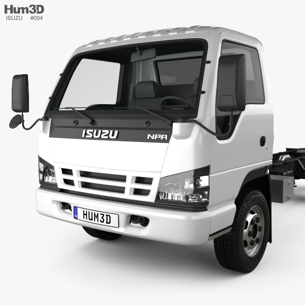 Isuzu NPR Chassis 2014 3D model - Download Truck on 3DModels.org