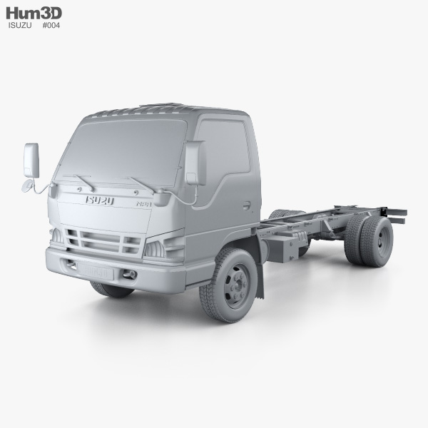 Isuzu NPR Chassis 2014 3D model - Download Truck on 3DModels.org