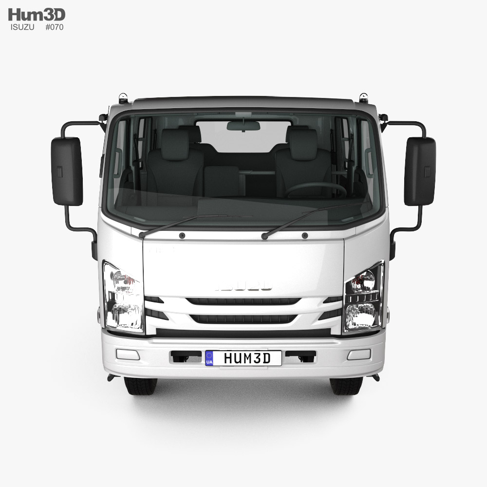 Isuzu NPS 300 Crew Cab Chassis Truck with HQ interior 2018 3D model ...
