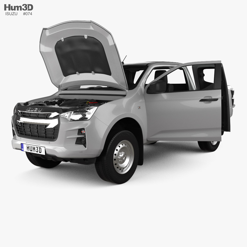 Isuzu D-Max Space Cab SX with HQ interior and engine RHD 2023 3D model ...