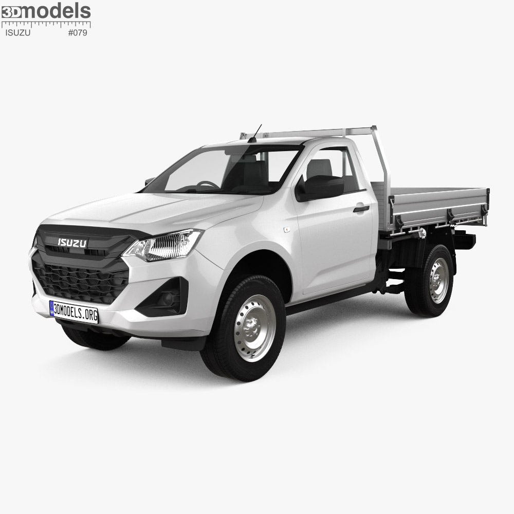 Isuzu D-Max Single Cab AlloyTray 2025 3D model - Download Pickup on ...