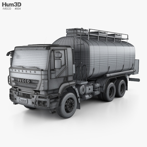 Iveco Trakker Fuel Tank Truck 2014 3D模型 - 下载 货车 on 3DModels.org