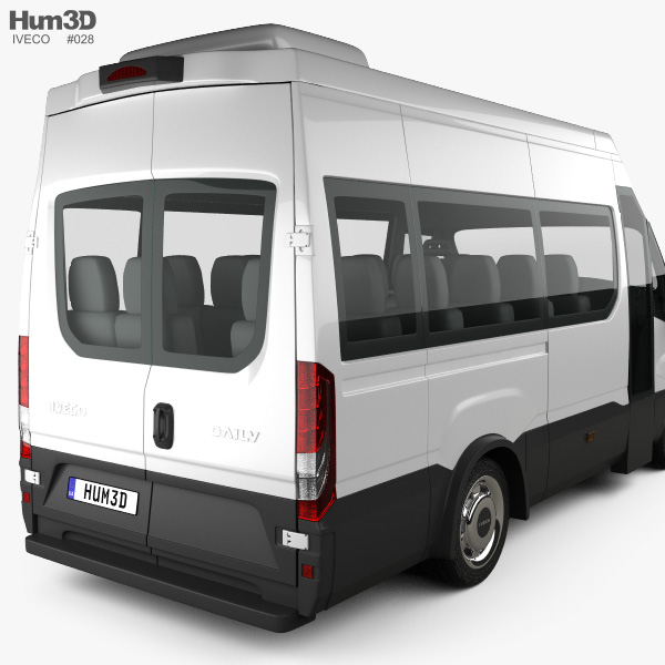 Iveco Daily Minibus 2014 3D model - Download Bus on 3DModels.org