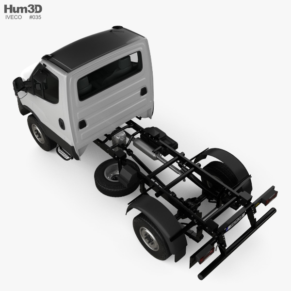 Iveco Daily 4×4 Cabine Simple Chassis 2020 Modèle 3D - Télécharger Van ...