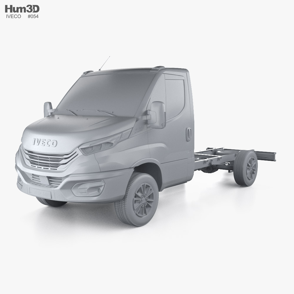 Iveco Daily Single Cab Chassis 2024 3D model - Download Truck on ...