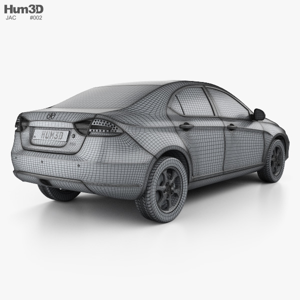 JAC Heyue 2014 Modelo 3D - Descargar Sedan activado 3DModels.org