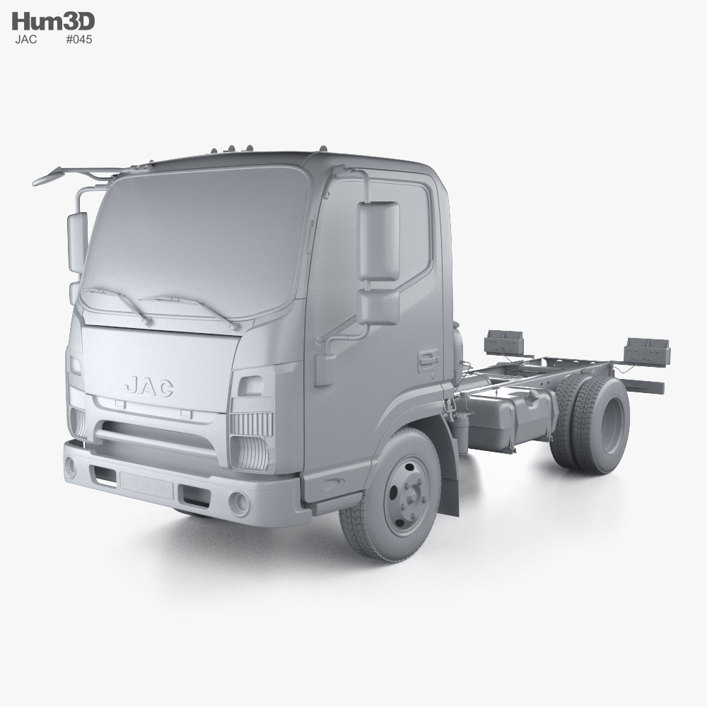 JAC X250 Chassis Truck 2025 3D model - Download Truck on 3DModels.org