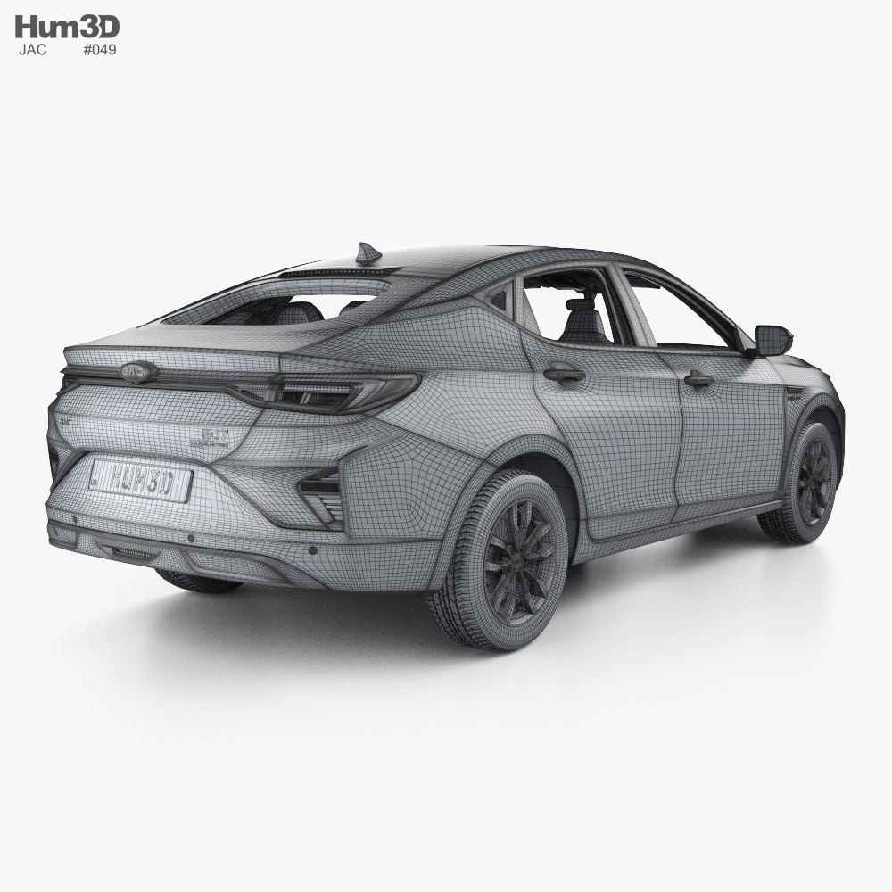 JAC EJ7 with HQ interior 2025 3D model - Download Sedan on 3DModels.org