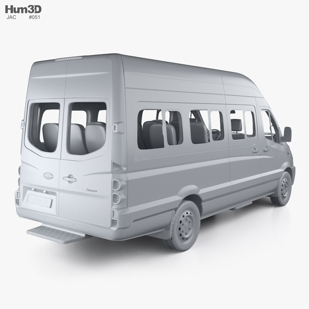 JAC Sunray Passenger Van L2H2 with HQ interior 2025 3D model - Download ...