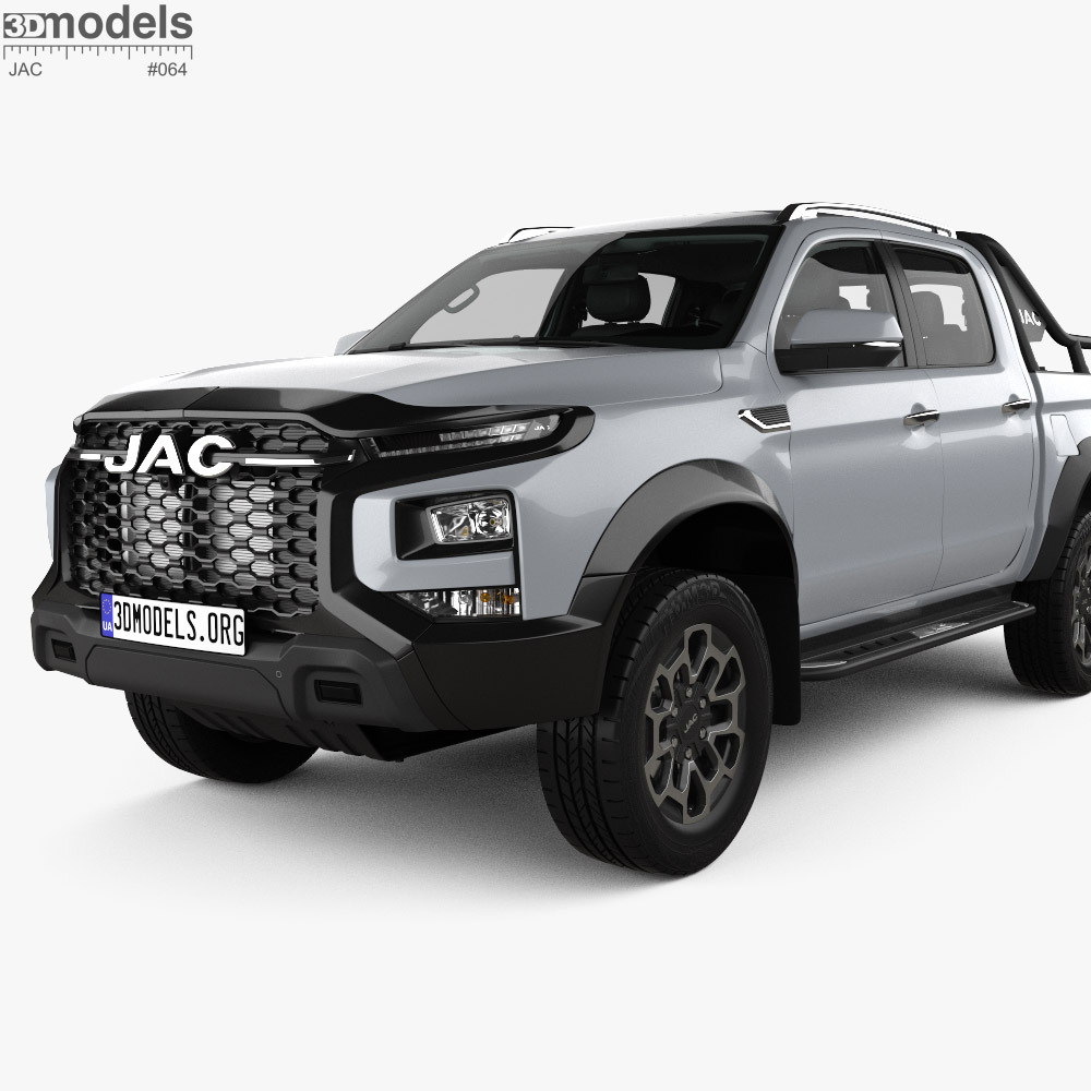 JAC Hunter T9 with HQ interior 2025 3D model - Download Pickup on ...