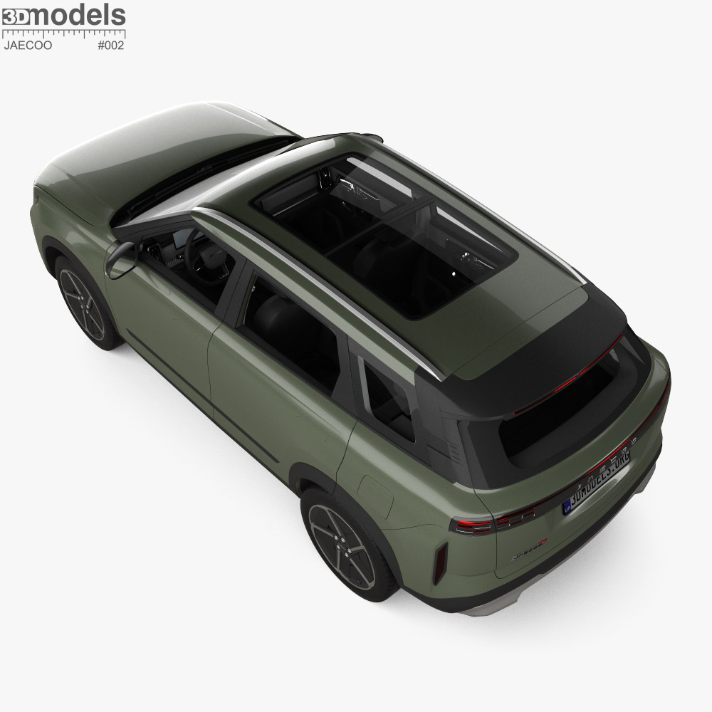 Jaecoo 7 with HQ interior 2025 3D model - Download Crossover SUV on ...