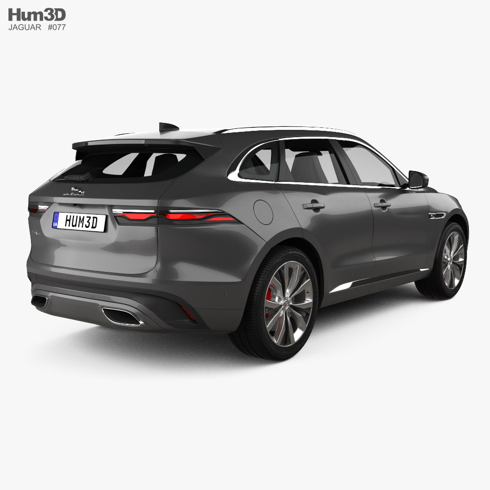 Jaguar F-Pace R-Dynamic 2021 3D model - Download Crossover SUV on ...
