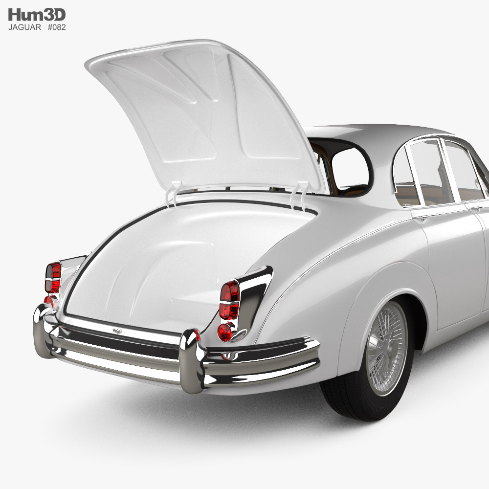 Jaguar Mark 2 with HQ interior 1962 3D model - Download Sedan on ...