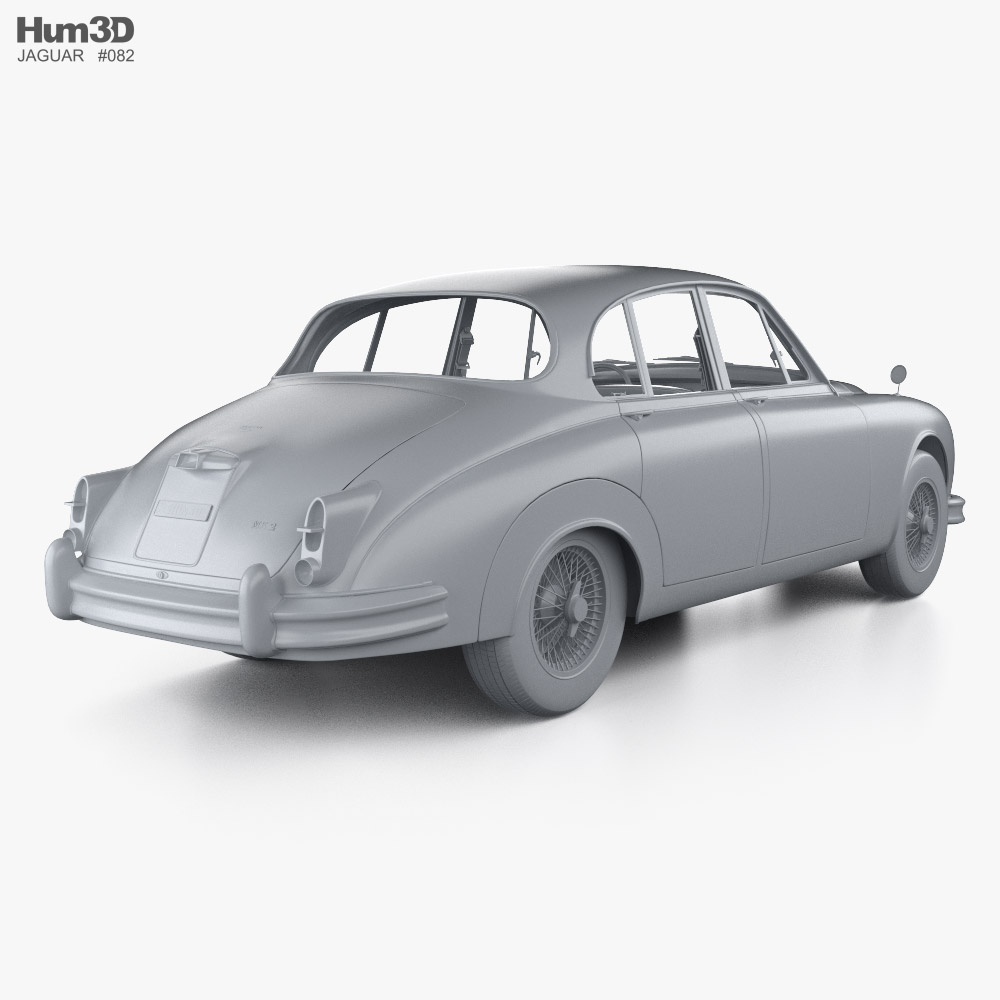 Jaguar Mark 2 with HQ interior 1962 3D model - Download Sedan on ...