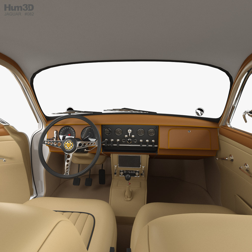 Jaguar Mark 2 with HQ interior 1962 3D model - Download Sedan on ...