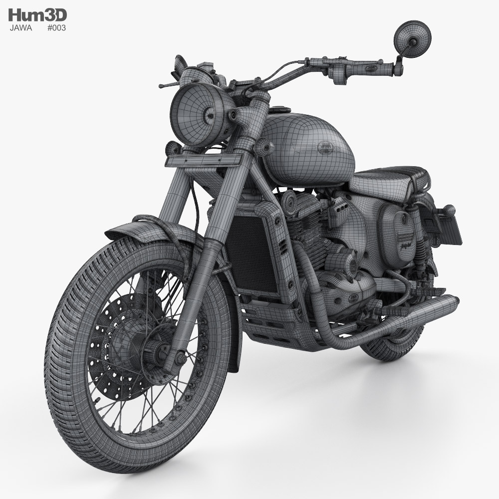 Jawa 42 2021 3D model - Download Motorcycle on 3DModels.org