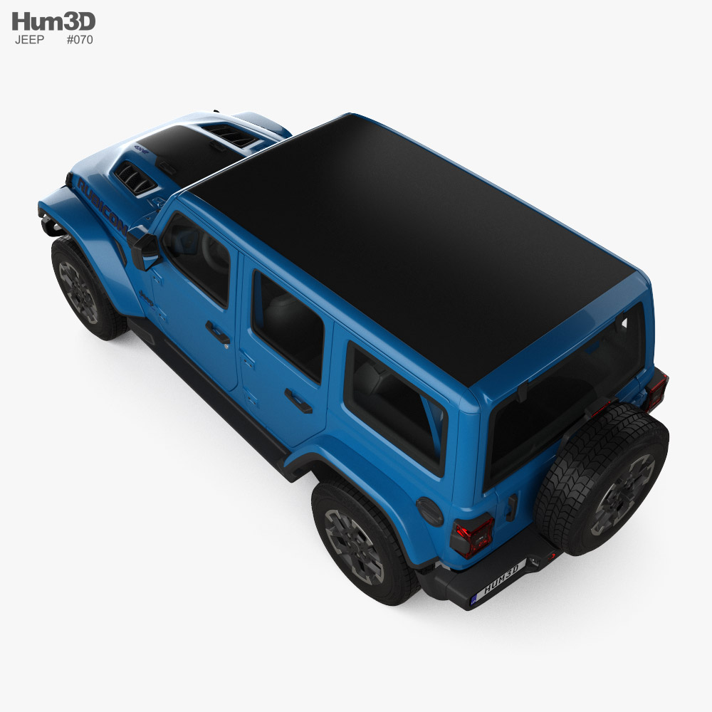 Jeep Wrangler Unlimited Rubicon X 4xe 2025 3D model - Download ...
