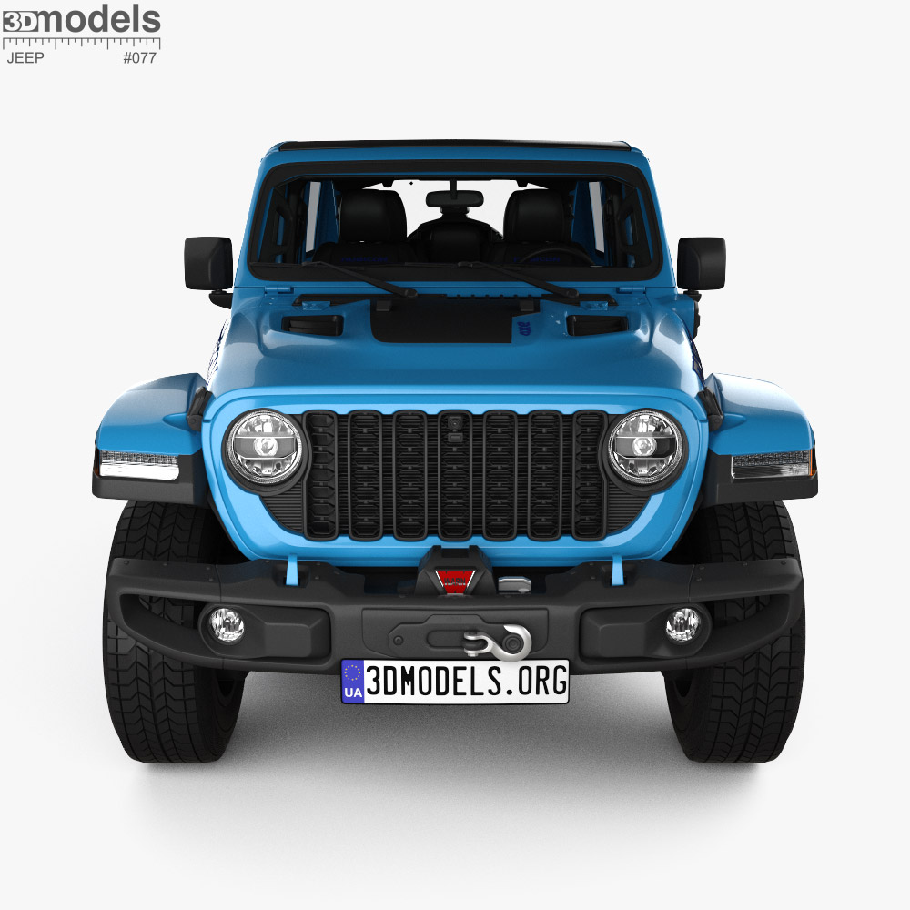 Jeep Wrangler Unlimited Rubicon X 4xe with HQ interior 2025 3D model ...