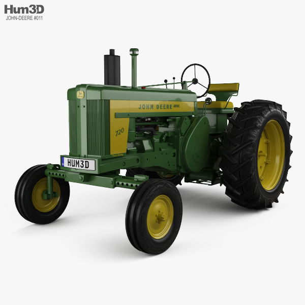 John Deere Tractor 3D Models for Download - 3DModels.org