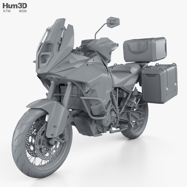 KTM 1290 Super Adventure 2015 3D model - Download Motorcycle on ...