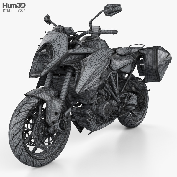 KTM 1290 Super Duke GT 2016 3D model - Download Motorcycle on 3DModels.org