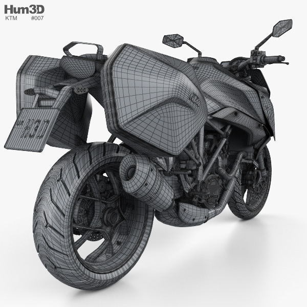KTM 1290 Super Duke GT 2016 3D model - Download Motorcycle on 3DModels.org