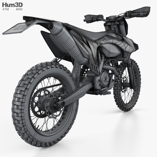 KTM 500 EXC 2016 Modelo 3D - Descargar Motocicletas on 3DModels.org