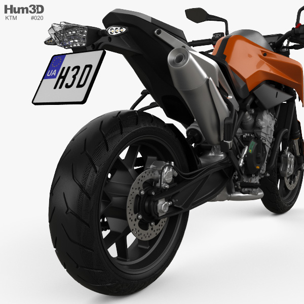 KTM 790 Duke 2018 3D model - Download Motorcycle on 3DModels.org