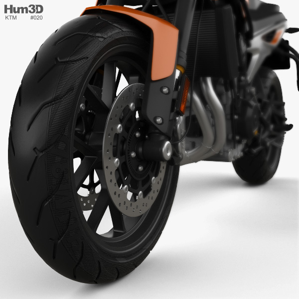 KTM 790 Duke 2018 3D model - Download Motorcycle on 3DModels.org