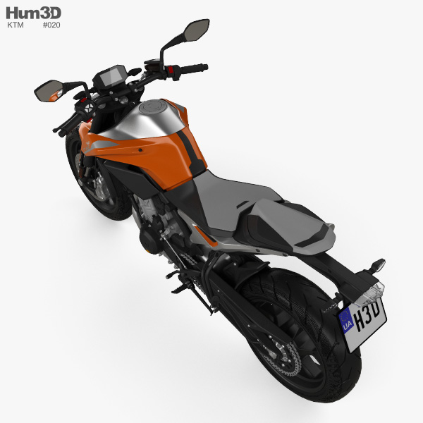 KTM 790 Duke 2018 3D model - Download Motorcycle on 3DModels.org