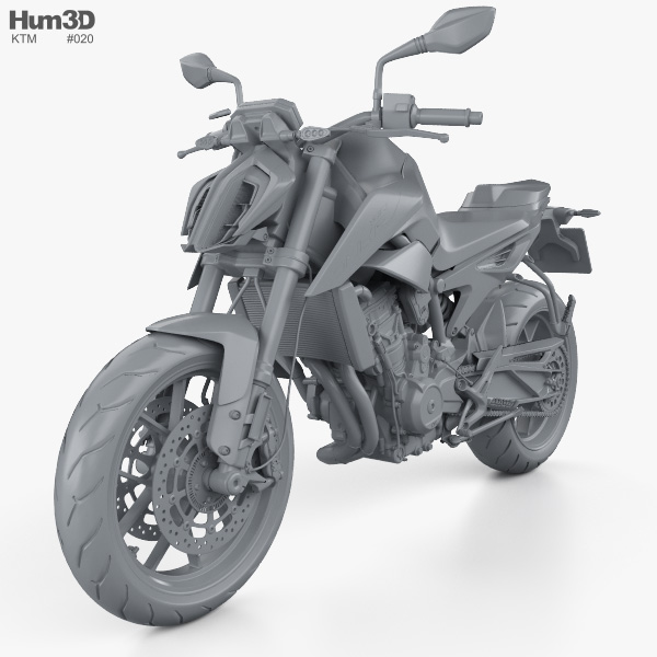 KTM 790 Duke 2018 3D model - Download Motorcycle on 3DModels.org