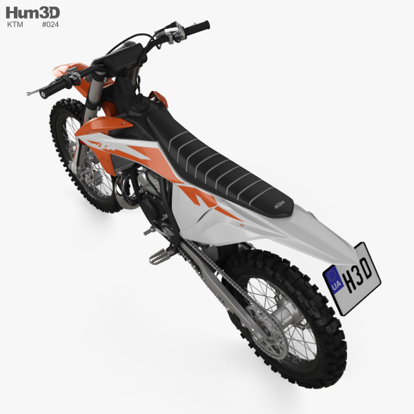 KTM 250 SX 2020 3D model - Download Motorcycle on 3DModels.org