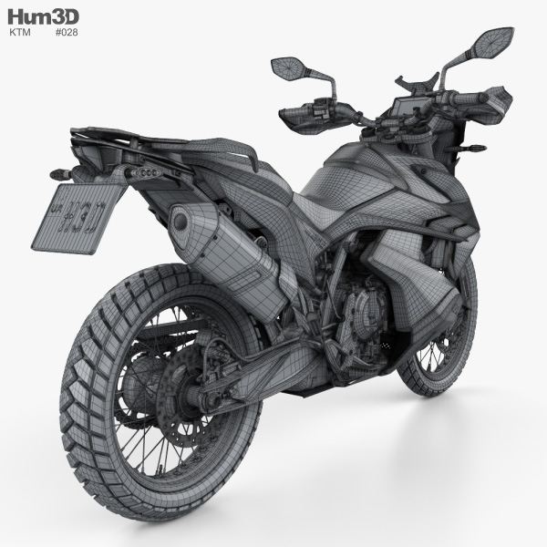 KTM 790 Adventure 2019 3D model - Download Motorcycle on 3DModels.org