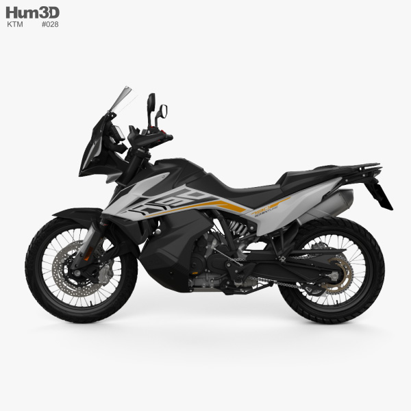 KTM 790 Adventure 2019 3D model - Download Motorcycle on 3DModels.org