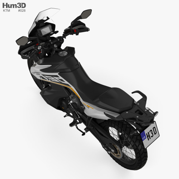 KTM 790 Adventure 2019 3D model - Download Motorcycle on 3DModels.org