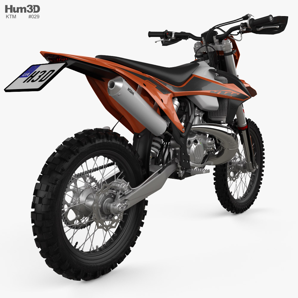 KTM 250 EXC TPI 2020 Modelo 3D - Descargar Motocicletas on 3DModels.org