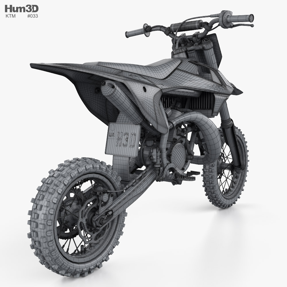 KTM 50 SX 2020 Modelo 3D - Descargar Motocicletas on 3DModels.org