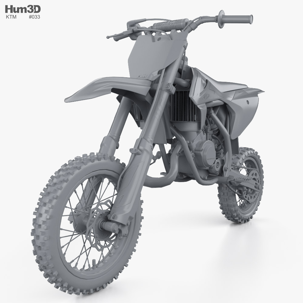 KTM 50 SX 2020 3D model - Download Motorcycle on 3DModels.org