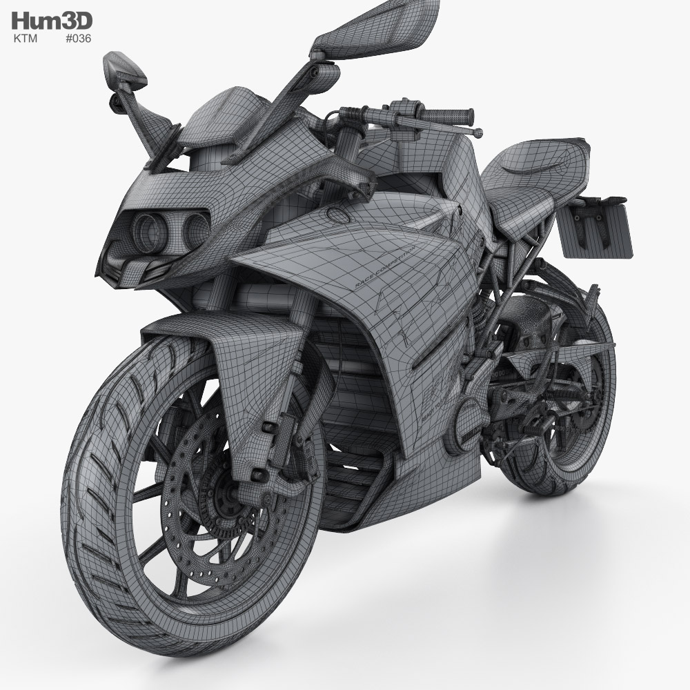 KTM RC 125 2020 3D model - Download Motorcycle on 3DModels.org
