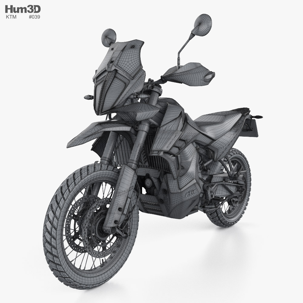 KTM 790 Adventure R 2020 3D model - Download Motorcycle on 3DModels.org