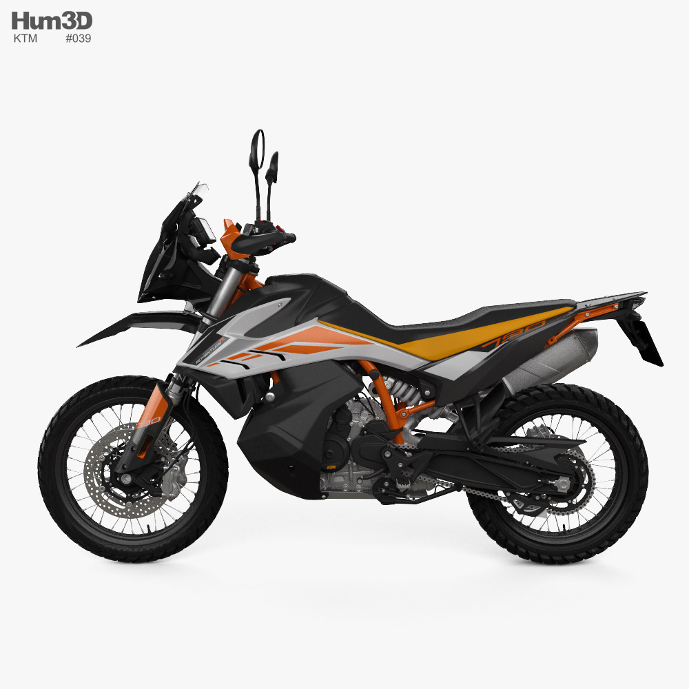 KTM 790 Adventure R 2020 3D model - Download Motorcycle on 3DModels.org
